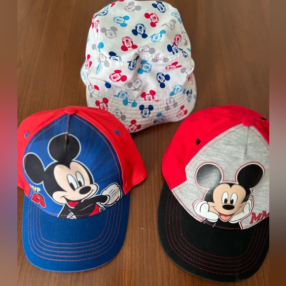 Disney | Accessories | Disney Mickey Mouse Kids Hat Bundle 3 Hats ...